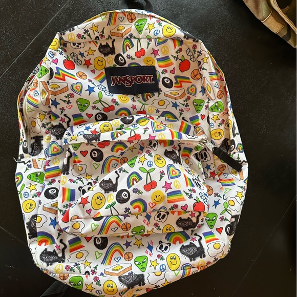 Jansport | Bags | Jansport Rainbow Theme Backpack Bookbag | Poshmark